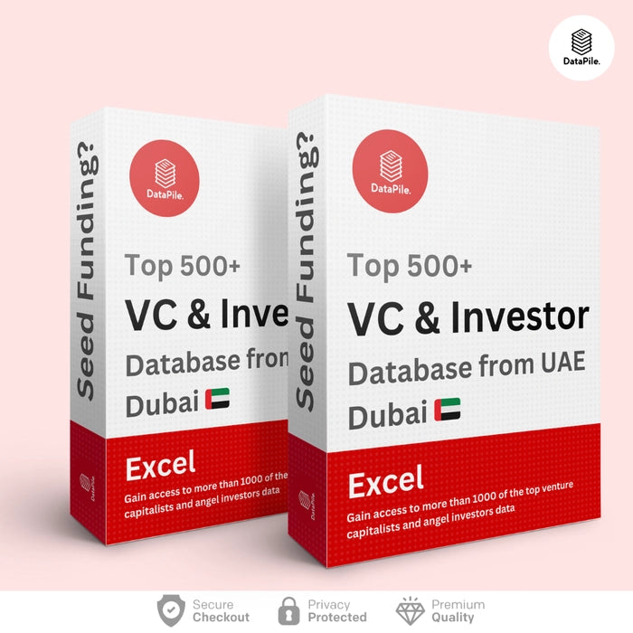 [Premium] Top 500+ VC & Investors from UAE & Dubai (Contact Data) – Data Pile